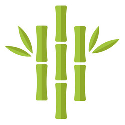 Bamboo light green three close icon Royalty Free Vector