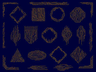 Circuit Board Border Vector Images (over 200)