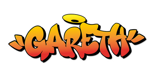 Grant name in graffiti style Royalty Free Vector Image