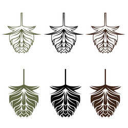 Set design template of beer hops Royalty Free Vector Image