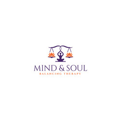 Modern simple design peaceful soul logo Royalty Free Vector