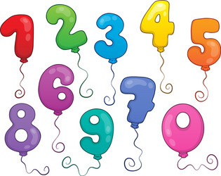 Snake with numbers theme image 1 Royalty Free Vector Image