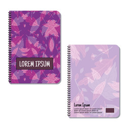 Cover page templates leaf pattern layouts Vector Image