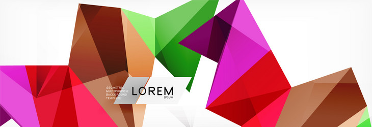 Science background abstract triangle pattern Vector Image