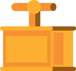 Tnt detonator with timer symbol isolated Vector Image