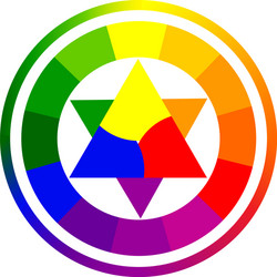 Color circle of twelve Royalty Free Vector Image