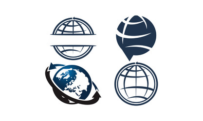 World logo template Royalty Free Vector Image - VectorStock