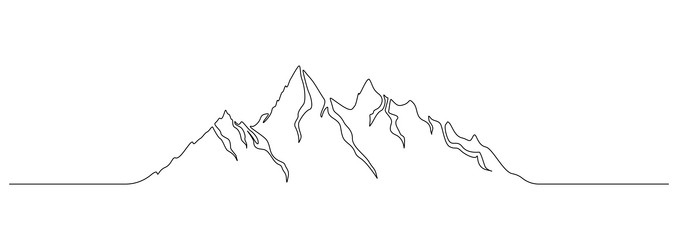 Mountain Line Drawing Vector Images (over 8,900)