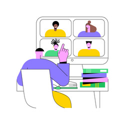 Group chat isolated cartoon Royalty Free Vector Image