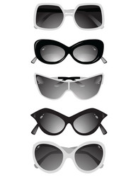 Set glasses Royalty Free Vector Image - VectorStock