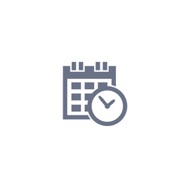 Schedule linear icon Royalty Free Vector Image