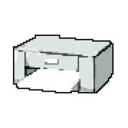 Machine printer paper game pixel art Royalty Free Vector