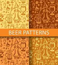 Alcohol drinks pattern Royalty Free Vector Image