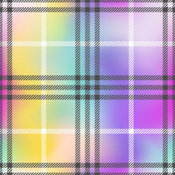 Pastel rainbow seamless checkered pattern Vector Image