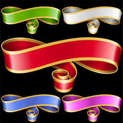 Ribbon frame set Royalty Free Vector Image - VectorStock