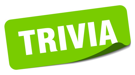 Trivia night sticker trivia night label Royalty Free Vector