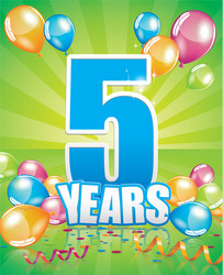 Happy birthday greeting banner Royalty Free Vector Image