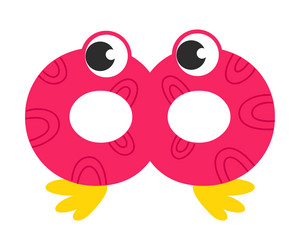 Funny green minus sign mathematical operation Vector Image