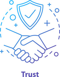 Display of trust loop concept icon Royalty Free Vector Image