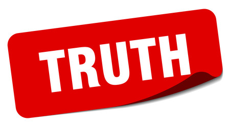 Truth sticker truth label Royalty Free Vector Image