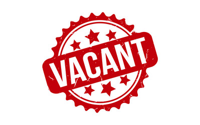 Red vacant rubber stamp seal Royalty Free Vector Image