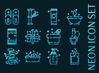Spa icons set Royalty Free Vector Image - VectorStock