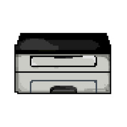 Scan scanner document game pixel art Royalty Free Vector