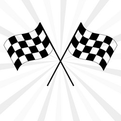 Crossed Racing Flags Vector Images (over 3,100)