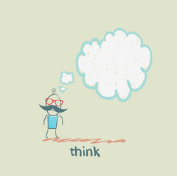 Think Royalty Free Vector Image - VectorStock