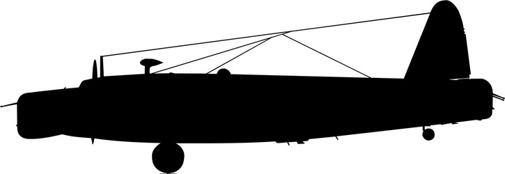 Vickers-armstrong wellington xiv front Royalty Free Vector