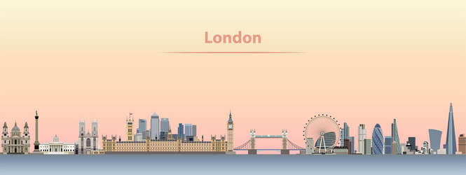 London city skyline Royalty Free Vector Image - VectorStock