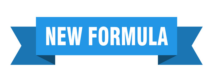 New formula ribbon isolated band sign Royalty Free Vector