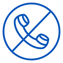 Phone ringing stroke icon Royalty Free Vector Image