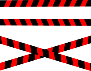 Police stripe caution border tape Royalty Free Vector Image