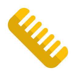 Standard comb with gabbed fins isolated on white Vector Image