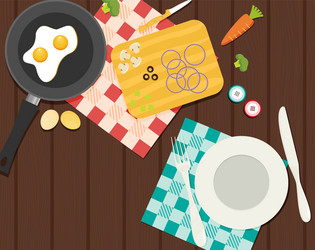 Cooking poster design Royalty Free Vector Image