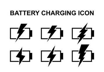 Phone battery charging icon recharge symbol Vector Image