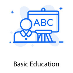 Basic education Royalty Free Vector Image - VectorStock
