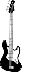 Bass guitar Royalty Free Vector Image - VectorStock