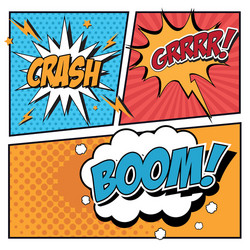 Comic strip pop art design Royalty Free Vector Image