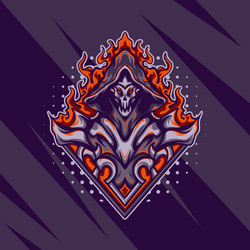 Hell wizard mascot Royalty Free Vector Image - VectorStock