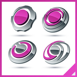 Pink company signs Royalty Free Vector Image - VectorStock