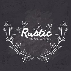 Rustic graphic design Royalty Free Vector Image