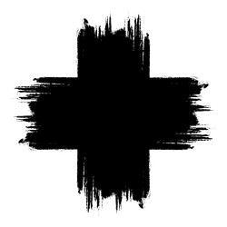 Scribble cross stain grunge mark frame x drawn Vector Image