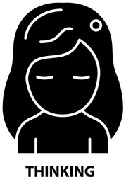 Thinking Black and White Vector Images (over 18,000)