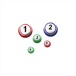 Bingo balls number Royalty Free Vector Image - VectorStock