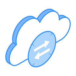 Cloud failure Royalty Free Vector Image - VectorStock