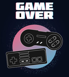 Game over banner Royalty Free Vector Image - VectorStock