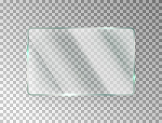 Square glass texture bright mirror panel glossy Vector Image