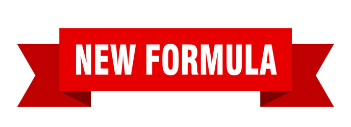 New formula ribbon isolated band sign Royalty Free Vector